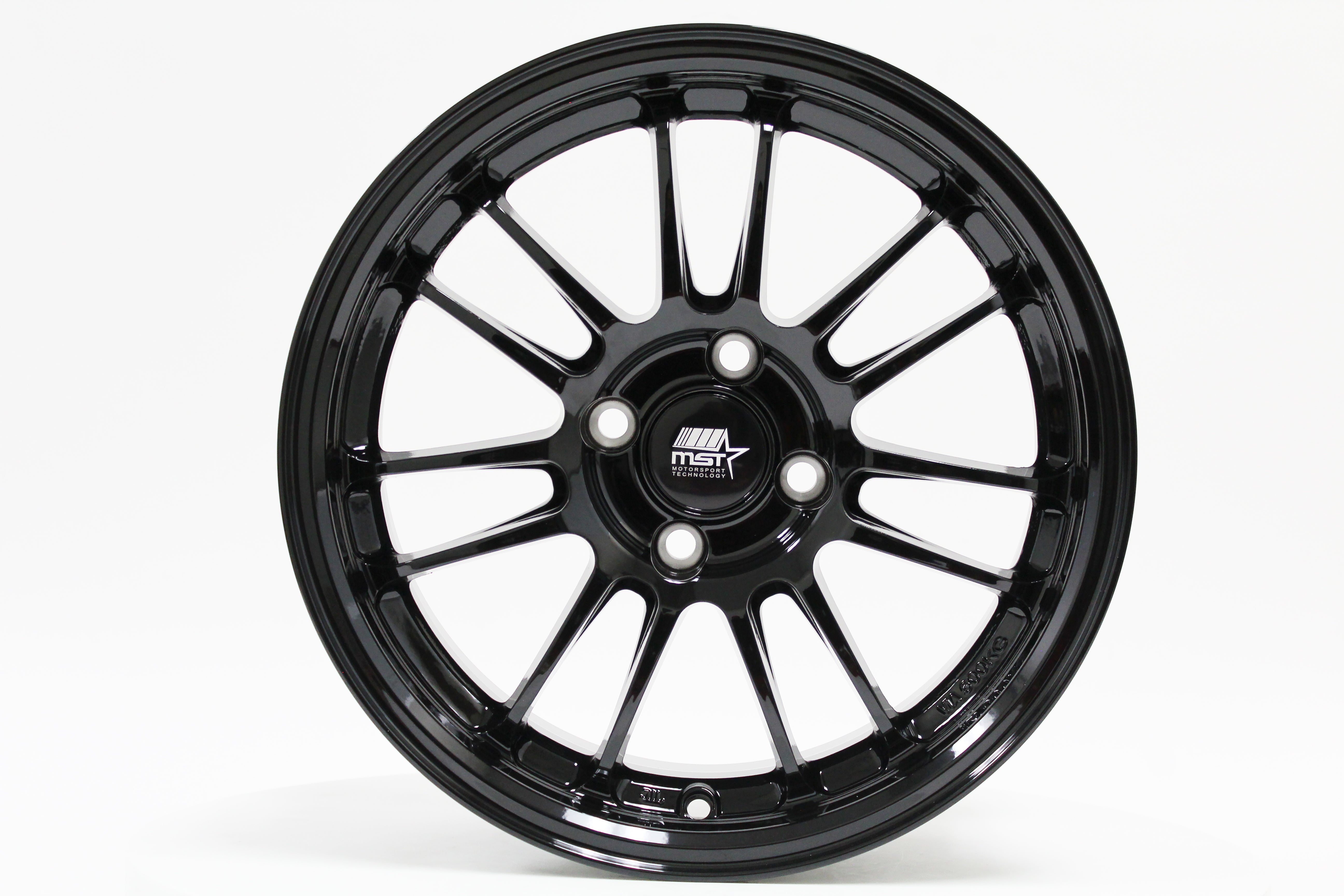 MT45 - Glossy Black - 15X7.0 4X100 Offset +35 – MSTWheels