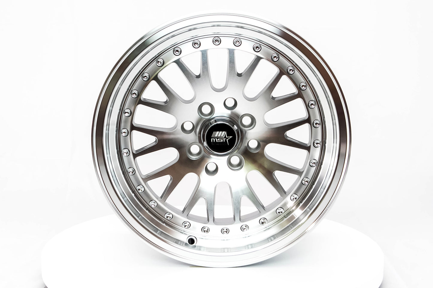 MT10 Silver w/Machined Face 15x8.0 4x100/4x114.3 Offset +25 | MST ...