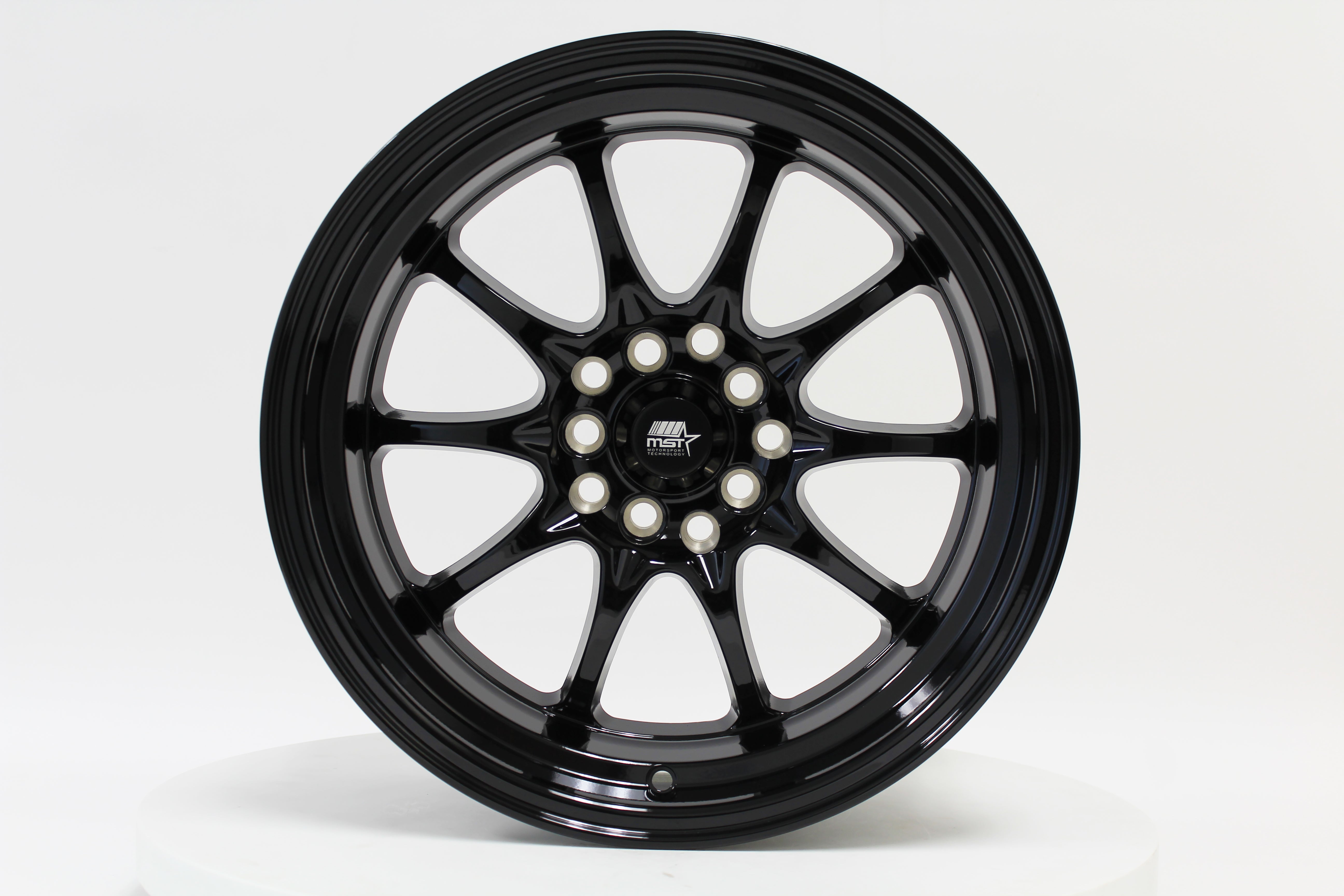 MT11 Glossy Black 16x8.0 5x100/5x114.3 Offset +15 | MST Wheels – MSTWheels