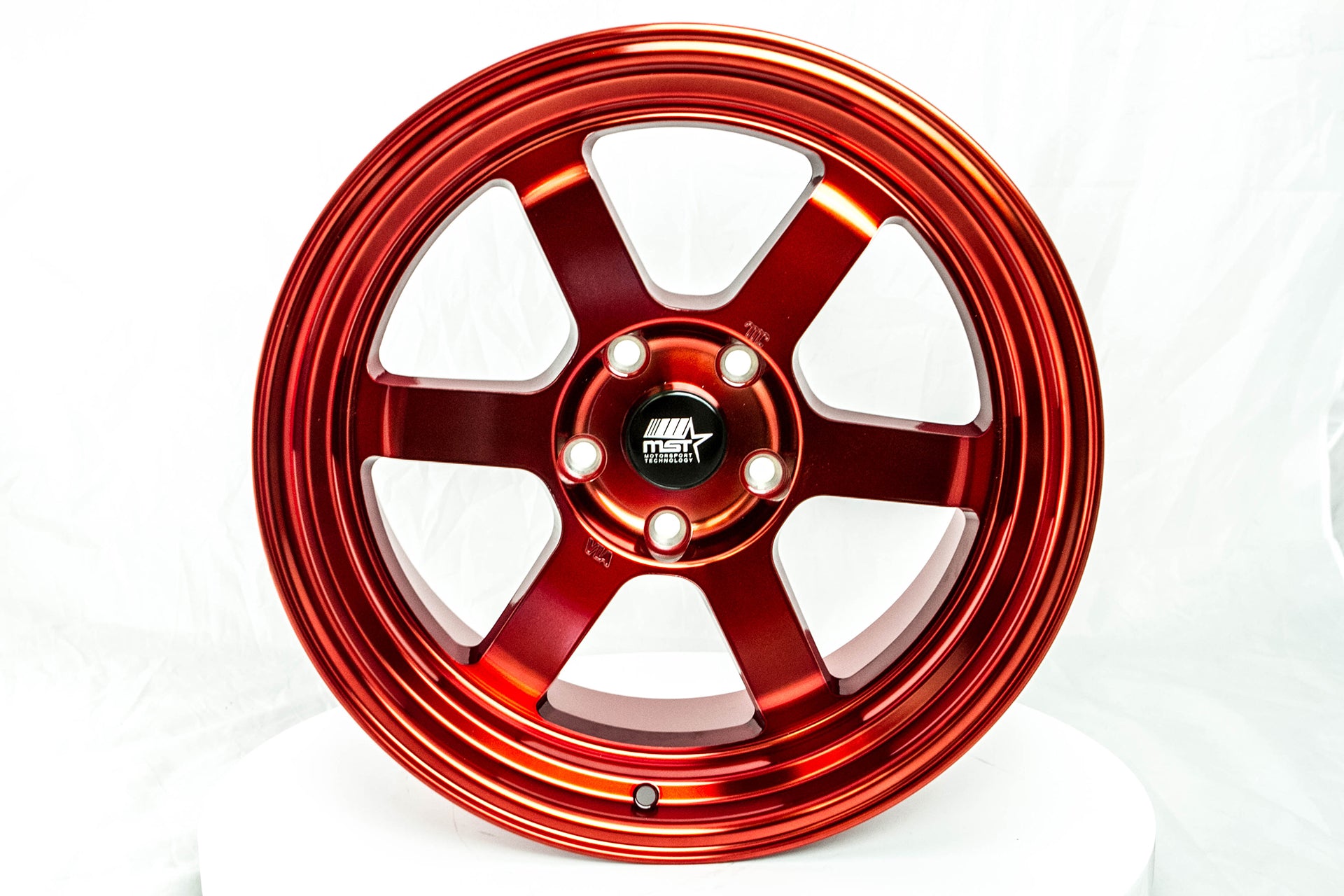 Time Attack Ruby Red 17x9.0 5x114.3 Offset +20 | MST Wheels – MSTWheels